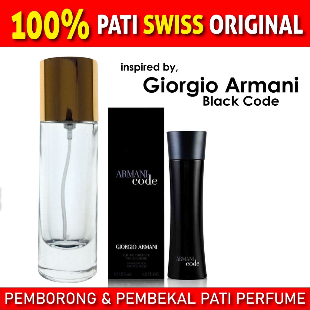 Long lasting Parfum inspired by Giorgio Armani Black Code Edp perfume made in Swiss 30ml | BeeCost