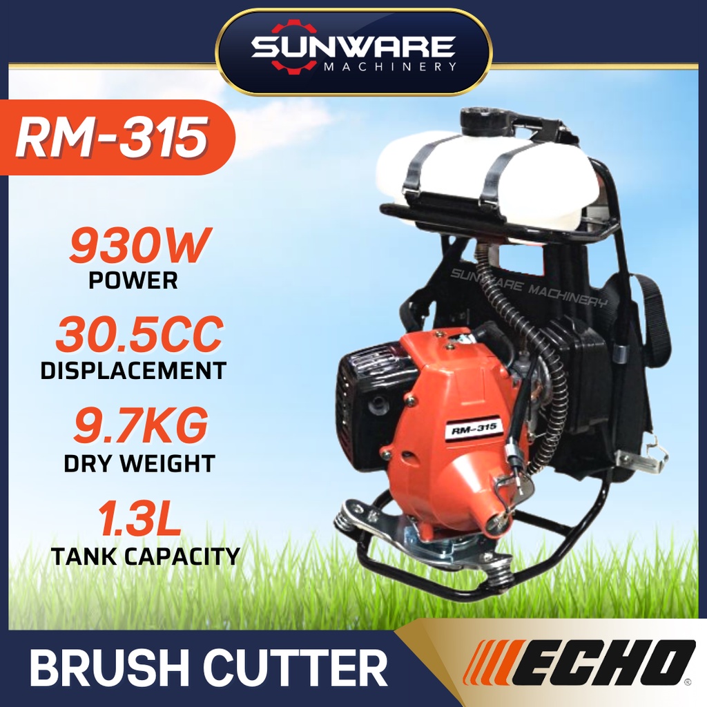 ORIGINAL ECHO RM315 Backpack Brush Cutter RM-315 Mesin Rumput Galas | Shopee Malaysia