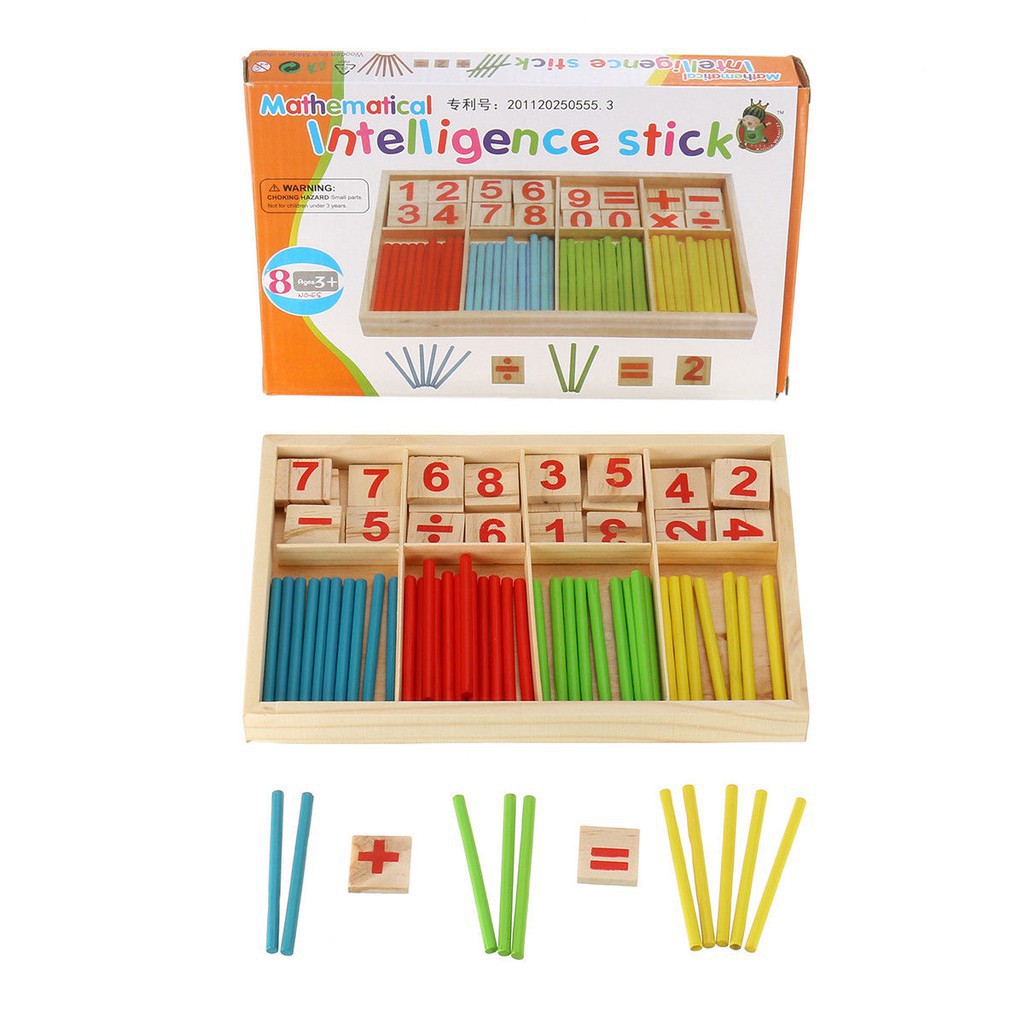 Kids Mathematic Intelligence Stick Wooden Toy | Shopee Malaysia