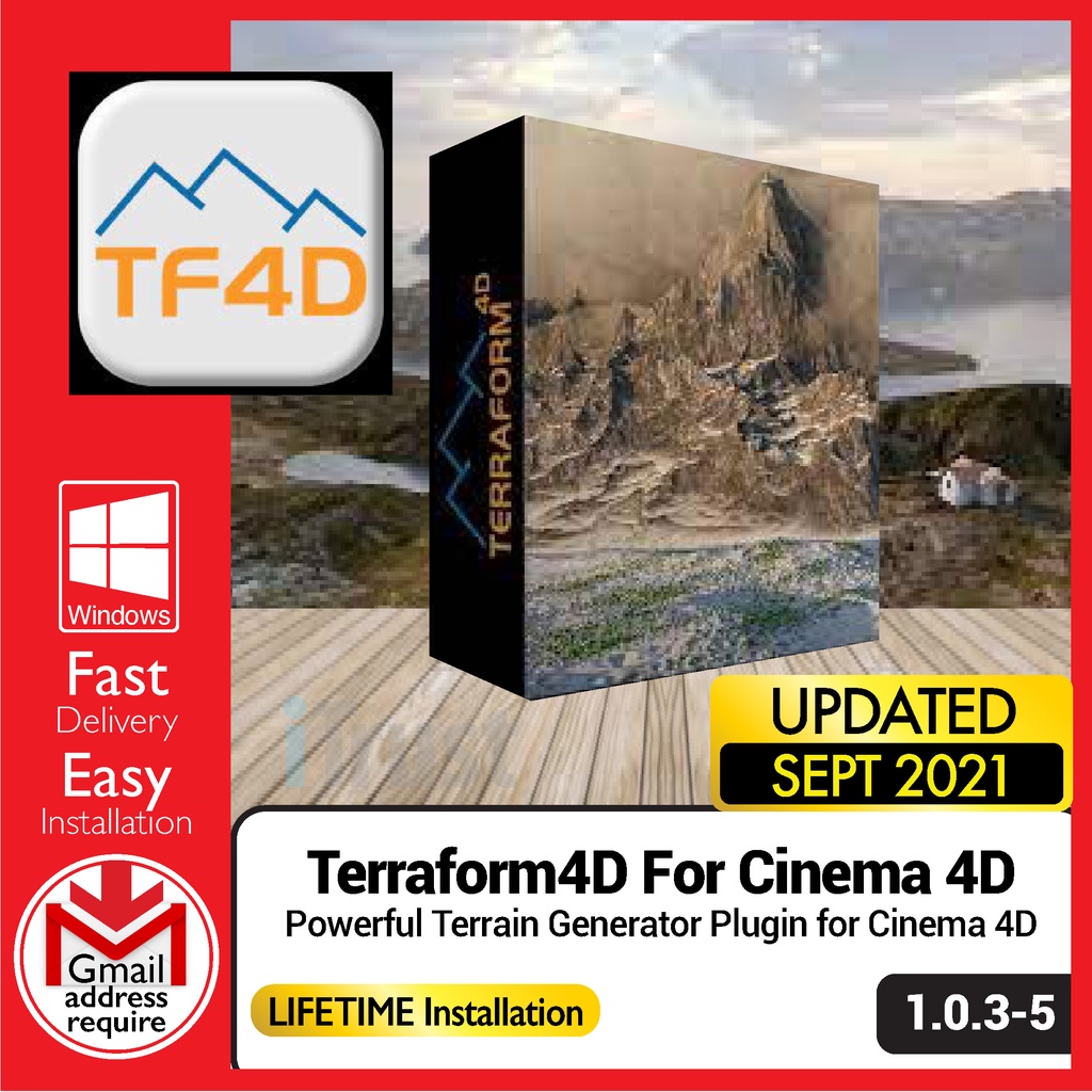 Terraform4D 1.0.3-5 For Cinema 4D - Powerful Terrain Generator Plugin ...
