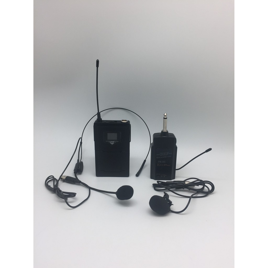 KEN-PRO PM-360 Mono Channel UHF Wireless Microphone (Headset + Clip ...