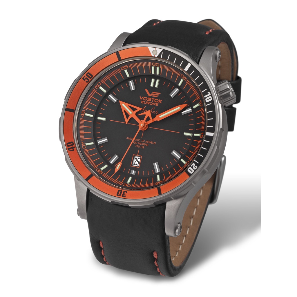 Vostok-Europe Anchar Automatic Titanium - Orange NH35A-5107173 | Shopee ...