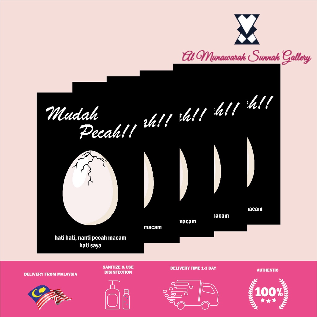 Stiker Fragile (Gambar Telur Pecah) FRAGILE STICKER EASILY BREAK 1 PCS ...