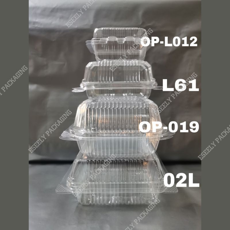 [WHOLESALE] Plastic Clear Transparent Square Container 019 (10pcs) Auto ...