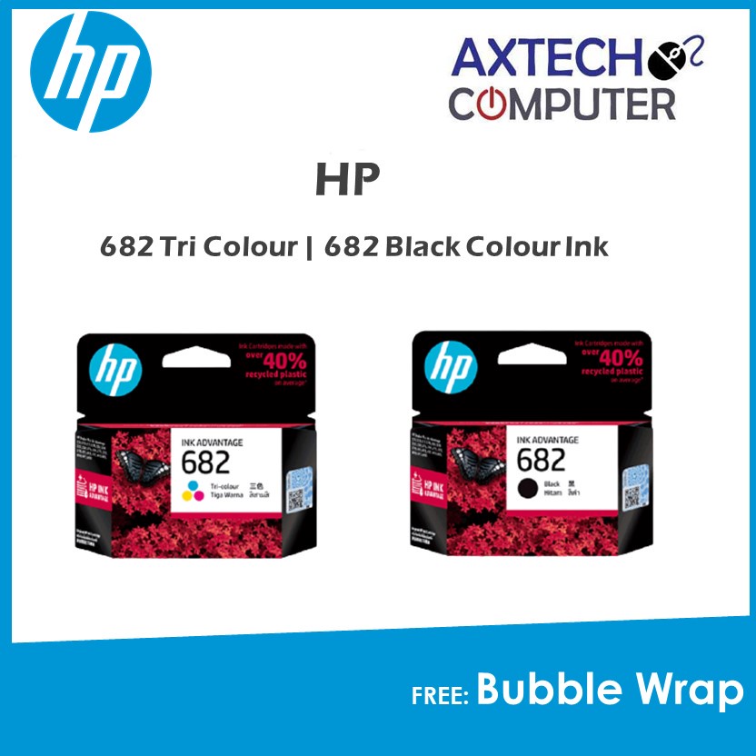 HP 682 Black Original Ink Advantage Cartridge | HP 682 Tri-Color ...