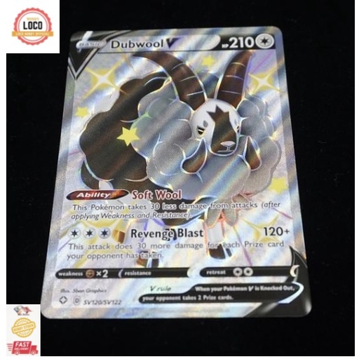 Pokemon Tcg Shining Dubwool V Shiny From Shining Fates Booster Pack ...