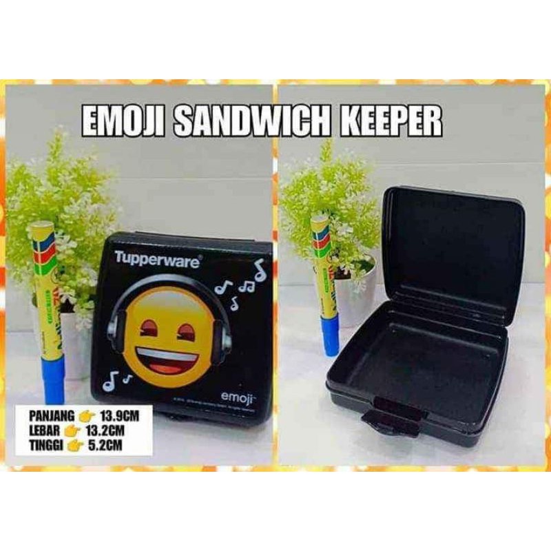Tupperware Emoji Sandwich Keeper (Bekal / Bento) | Shopee Malaysia