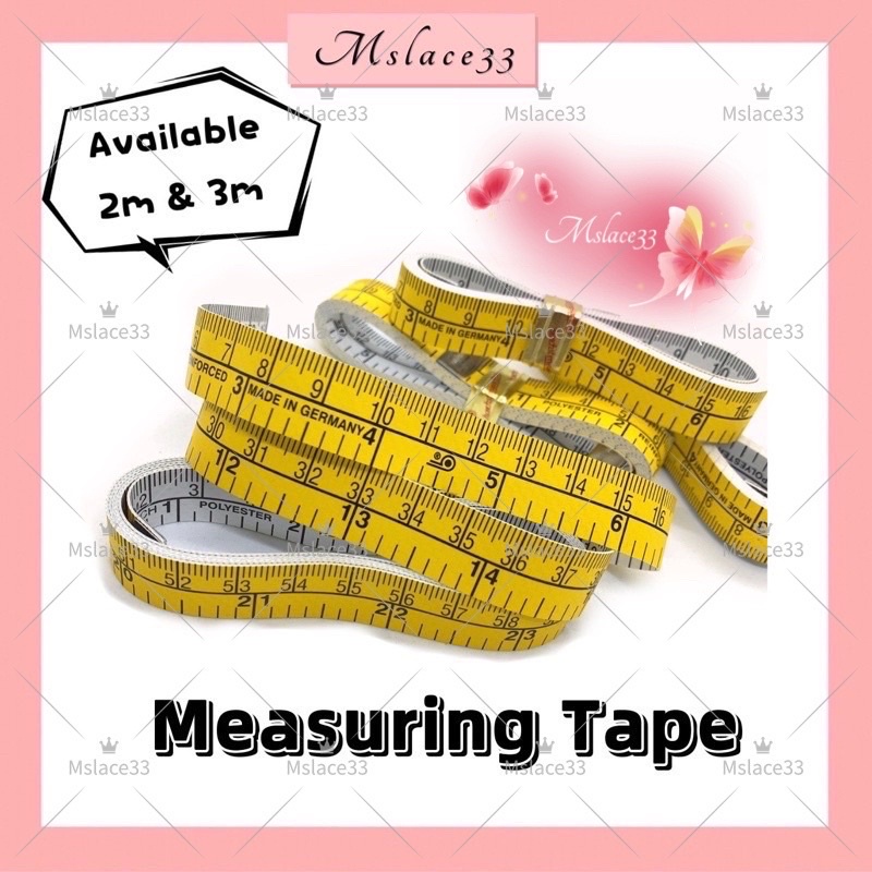 Pita Ukur extra Panjang/ Measuring Tape/Dual Scale Tape Measure/ Double ...
