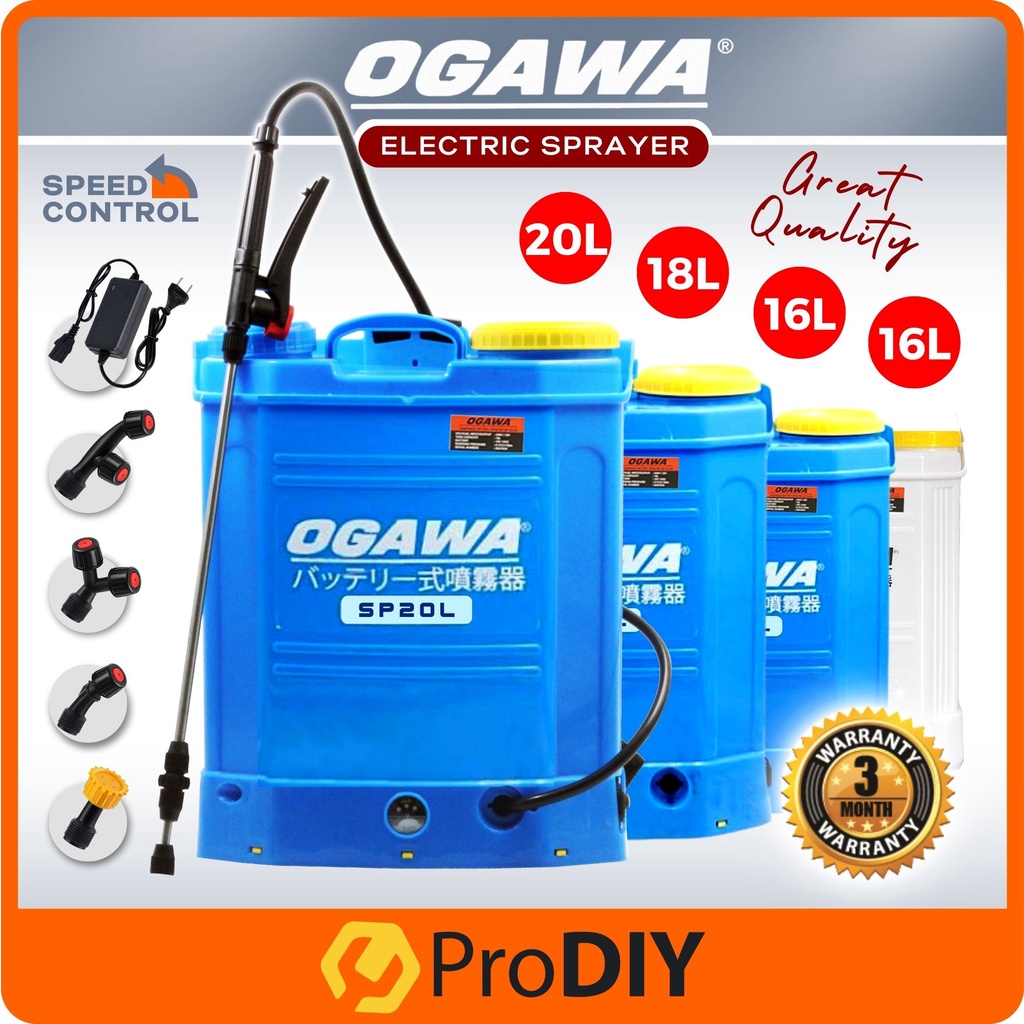 PRODIY OGAWA Knapsack Sprayer Battery Pam Racun Bateri Knapsack Battery ...