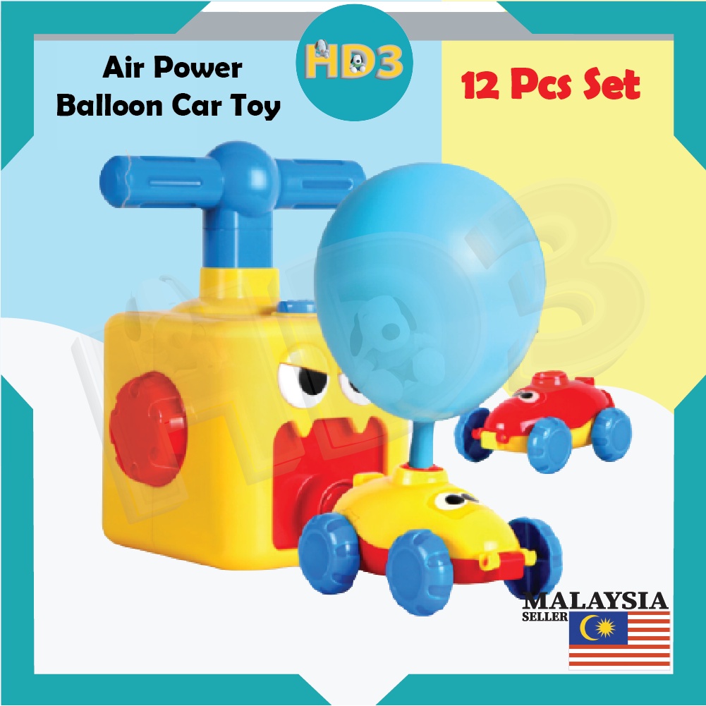 Permainan Kereta Belon Budak Children Kids Air Power Balloon Toy Car ...