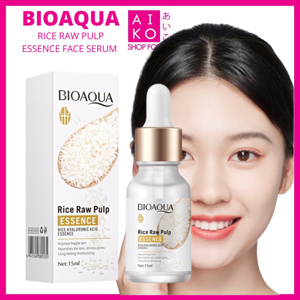 (AIKO) BIOAQUA RICE RAW PULP ESSENCE FACE SERUM 15ML (BQY80535 ...
