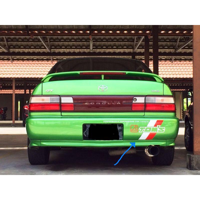 CARS STICKER TOYOTA AE101 AE111 AE92 SEG COROLLA TOMS BUMPER TOM'S ...