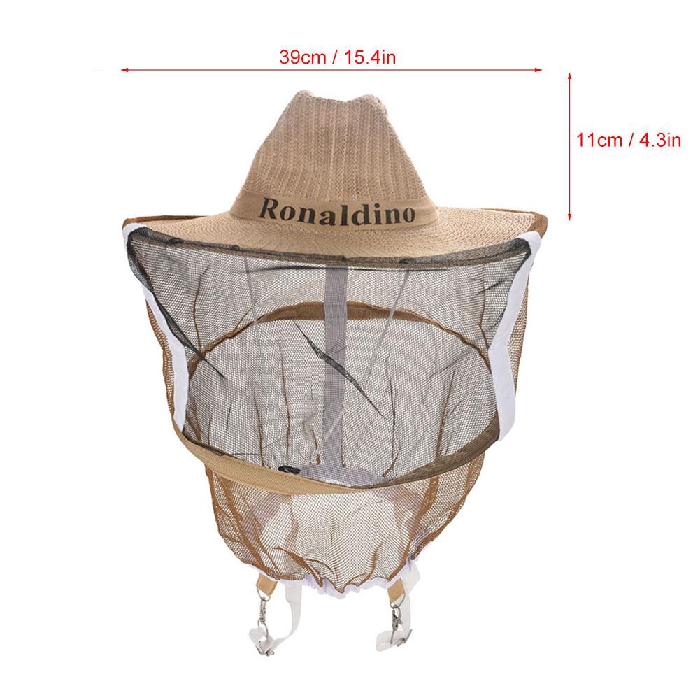 Beekeeping Beekeeper Cowboy-Hat Mosquito Bee Insect Net Veil Face Head ...
