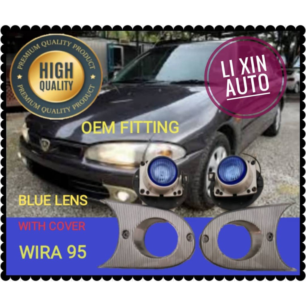 PROTON WIRA 1995 SPORT LIGHT BLUE WITH BULB WITH COVER FOG LAMP SET ...