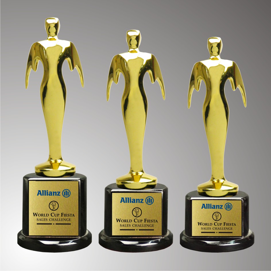 PREMIUM GOLD RECOGNITION STATUE AWARD TROPHY for Appreciation, Sales ...