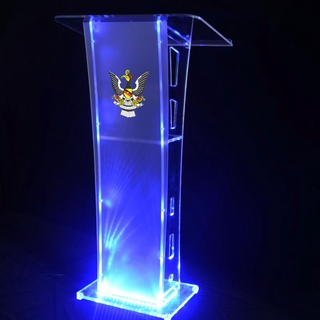 115cm*60cm*40cm Acrylic Rostrum LED Light Rostrum Lecterns Stainless ...