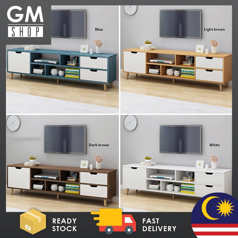 GMshop Multifunctional Modern Living Room TV Cabinet Space Saving TV ...