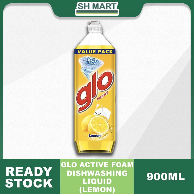 Glo Active Foam Lemon Dishwashing Liquid 900ml | Shopee Malaysia