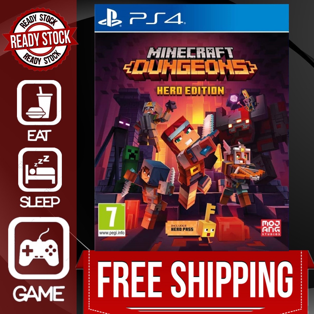 PS4 Minecraft Dungeons Hero Edition (English*Disc*New Seal) PS4 ...