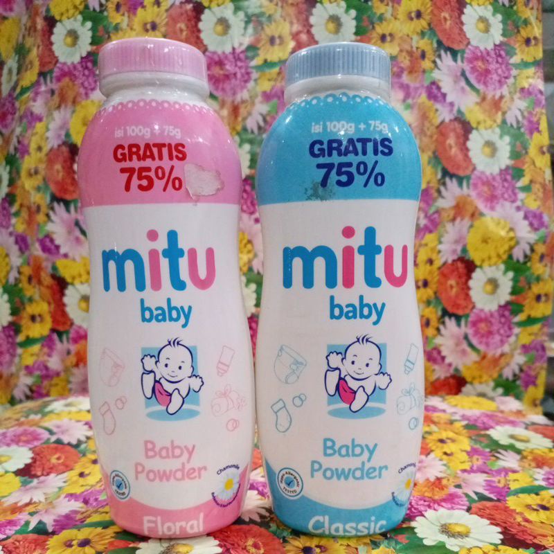 Mitu BABY POWDER 100 + 75g | Shopee Malaysia