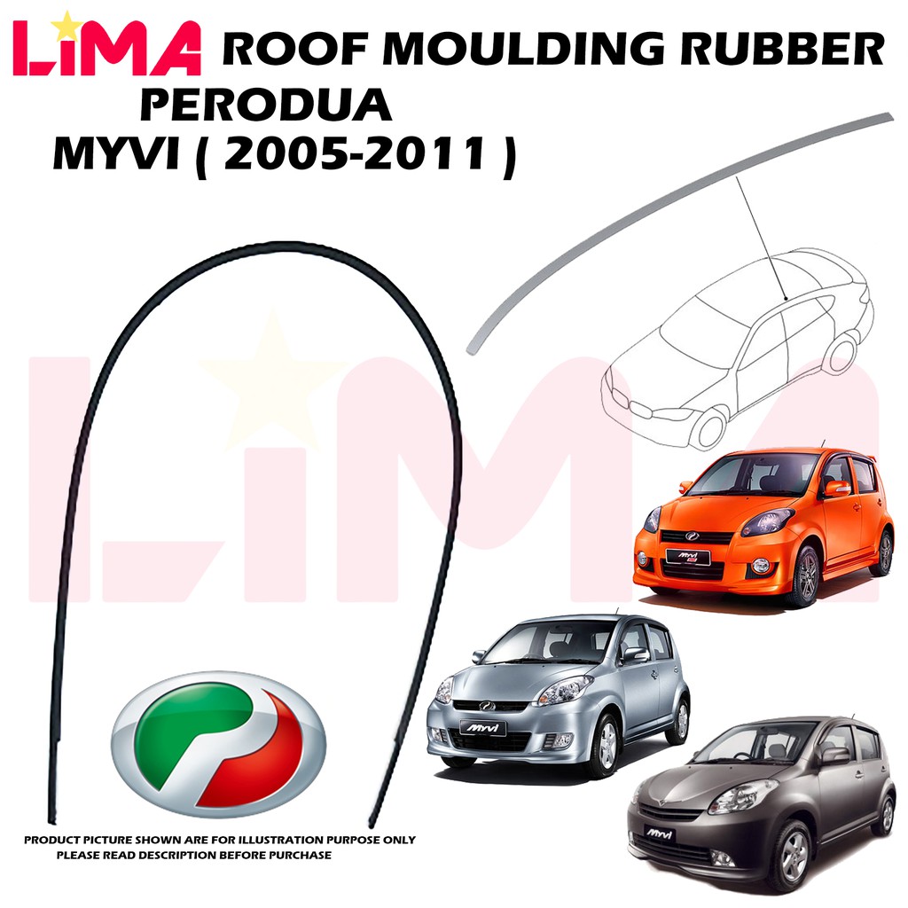 Perodua myvi roof moulding lining left / right | BeeCost