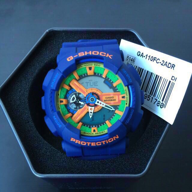Casio G-Shock GA-110 GA110FC-2ADR - Multi Colours Series | Shopee Malaysia