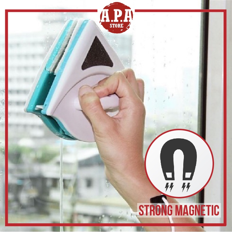 APA Double Sided Magnetic Window Glass Cleaner Home Wiper Surface ...