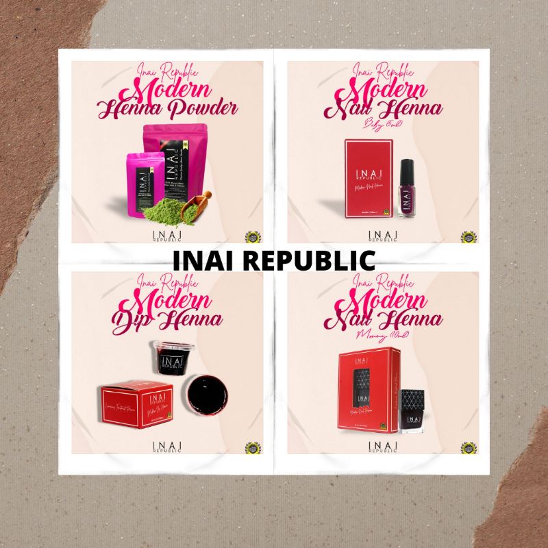 (CODE IR) INAI REPUBLIC | INAI MODEN PURE HENNA | Shopee Malaysia