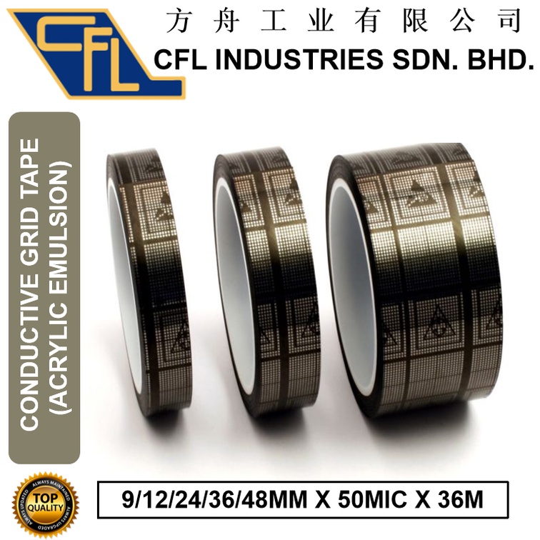 Conductive Grid Tape (9/12/24/36/48/50)MM x 33M | Shopee Malaysia