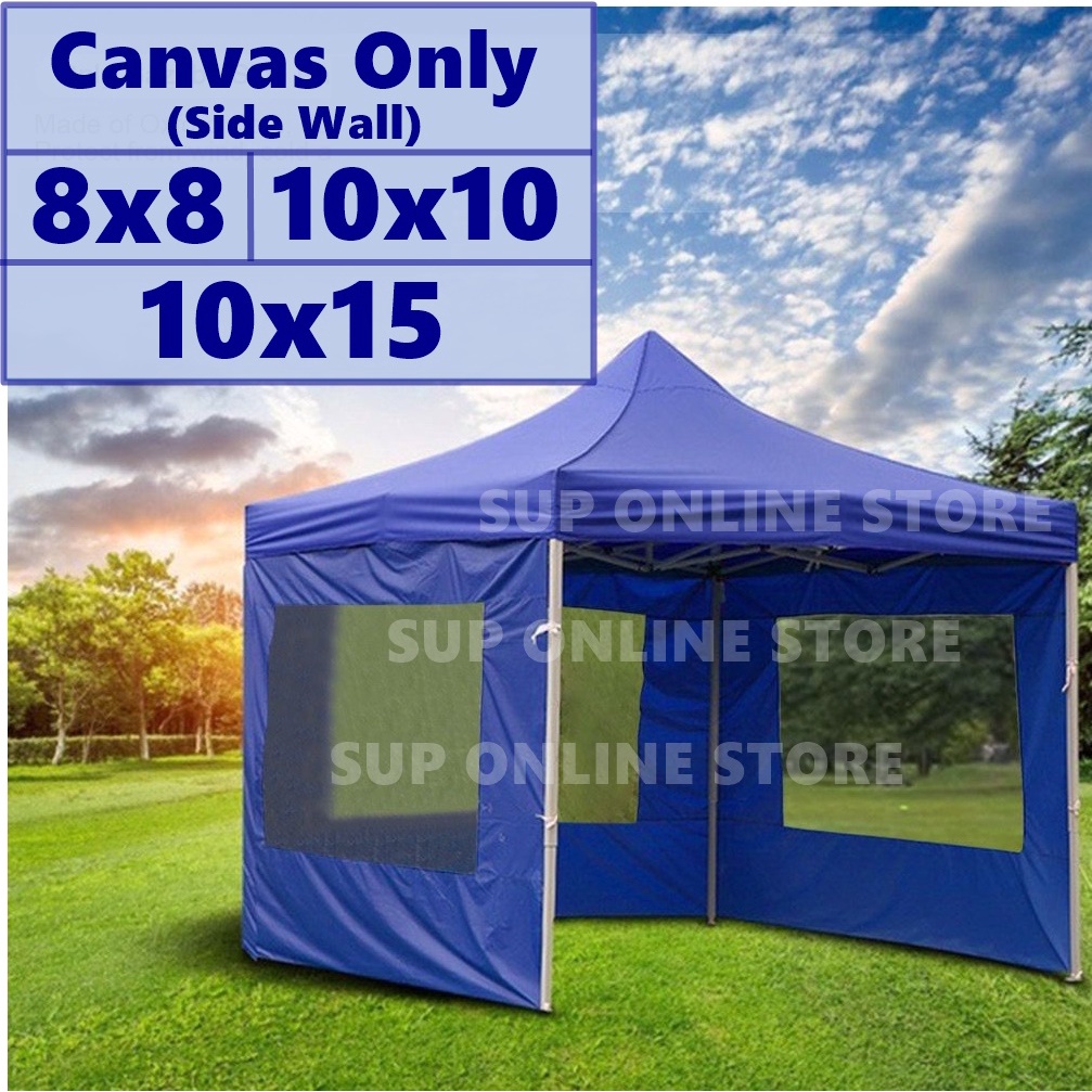 Canopy Tent PVC Canvas Extension Side Wall Only (Transparent) / Kain ...