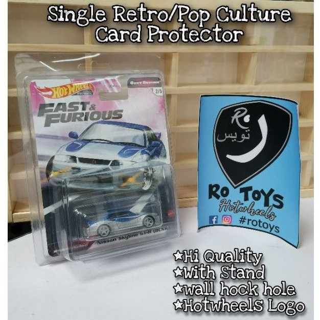 HOT WHEELS BLISTER CARD PROTECTOR COVER FOR SINGLE RETRO / POP CULTURE ...