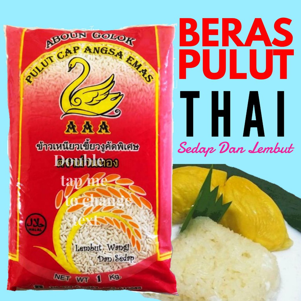 BERAS PULUT THAILAND KUALITI TERBAIK 1KG (REPACK) | Shopee Malaysia