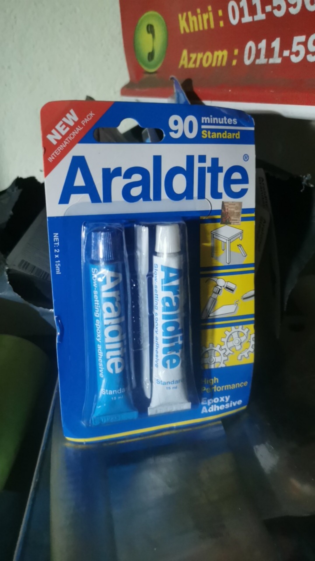 ARALDITE RAPID STANDARD 90 MIN HIGH PERFORMANCE EPOXY ADHESIVE GLUE BLUE 2x15ml | Shopee Malaysia