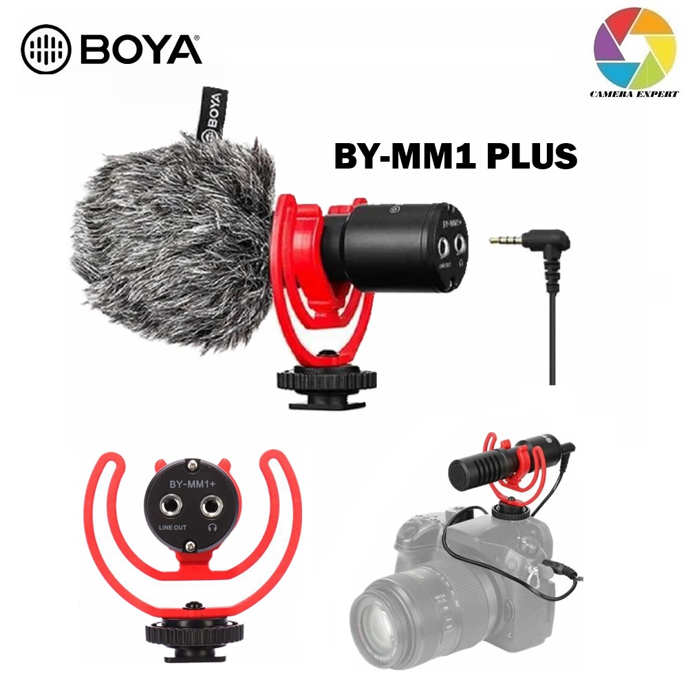 Boya BY-MM1+ / BY-MM1 Plus Super-cardioid Condenser Shotgun Microphone ...