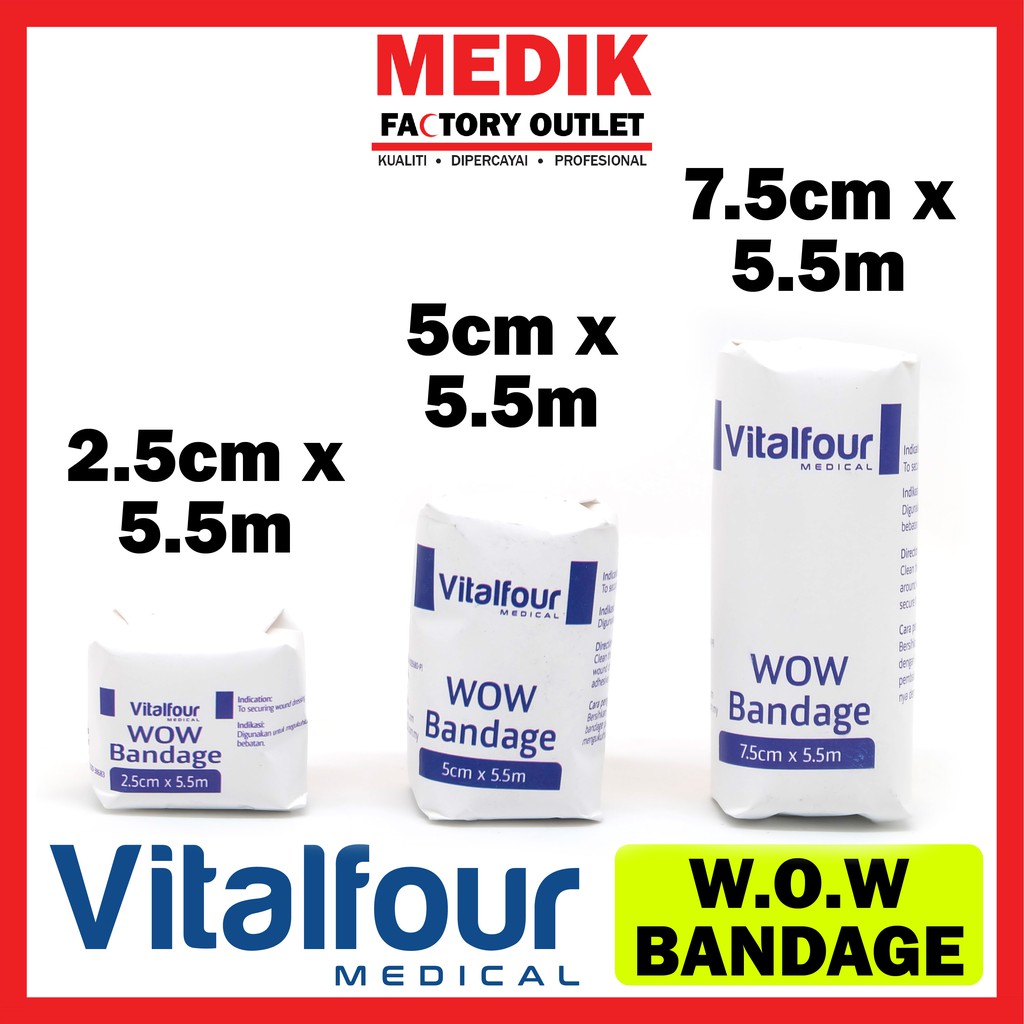 High Quality WOW Bandage/Gauze Bandage 2.5cm / 5cm / 7.5cm x 5.5m ... High Quality WOW Bandage/Gauze Bandage 2.5cm / 5cm / 7.5cm x 5.5m ...