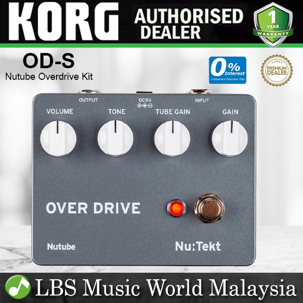 Korg OD-S Nutube Overdrive Kit Effect Guitar Pedal (OD S) | Shopee Malaysia
