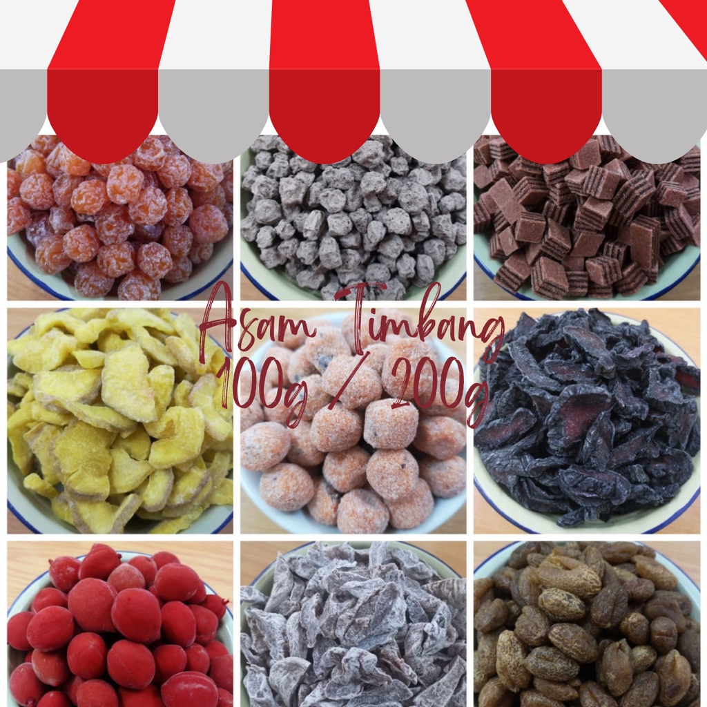 (Halal) Asam Timbang Masin Manis 100g / 200g | Shopee Malaysia