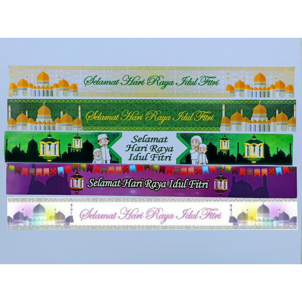 Parcel Labels / Parcel Ribbons Happy Eid Al-Fitr Day 10pcs 5cm | Shopee ...