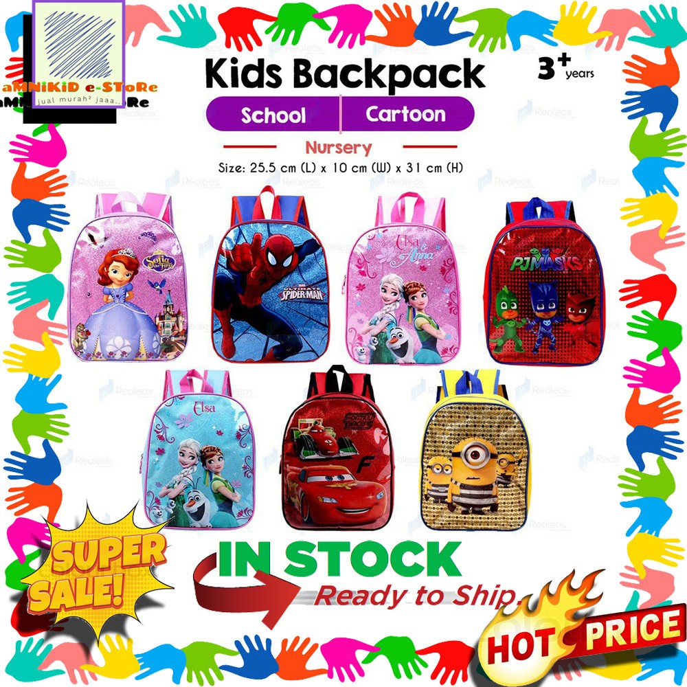 Beg Sekolah Tadika Kartun Comel | Shopee Malaysia