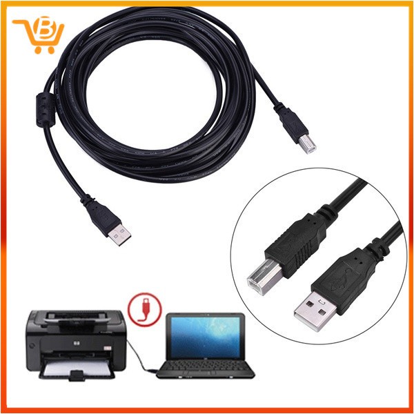 3m USB Wire A to B Printer Cable High Speed Data Line For HP Lexmark ...