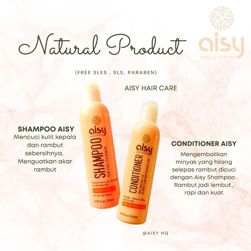 Aisy hair shampoo & Conditioner | Shopee Malaysia