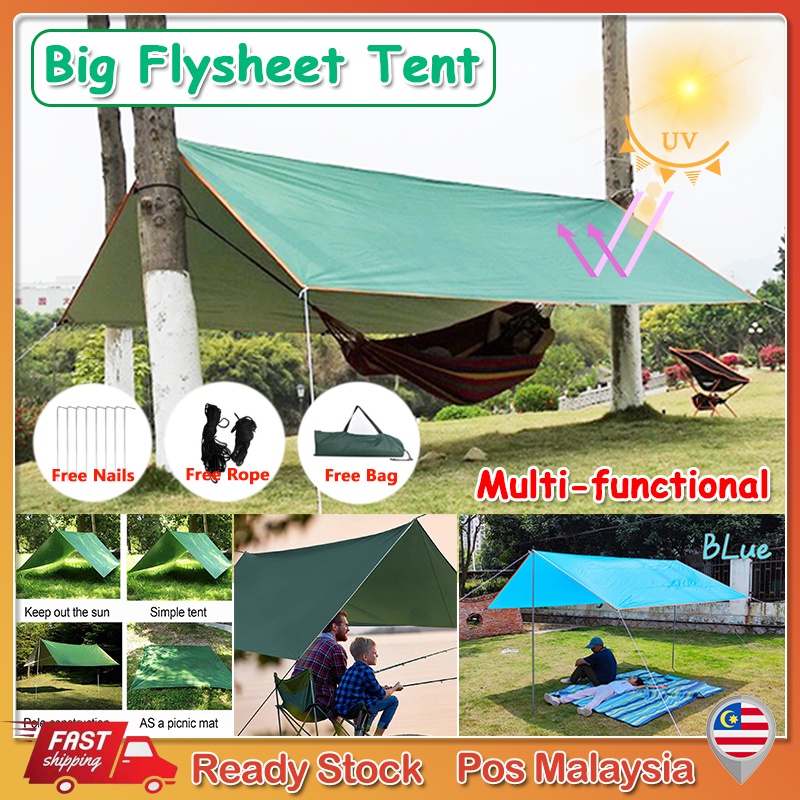 Flysheet camping waterproof Groundsheet Camping Tarp Shelter Alas Tent ...