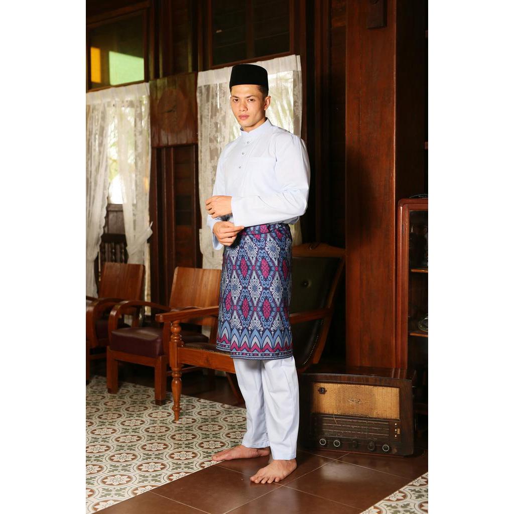 Baju Melayu Modern Ice Blue (Adult)BAJU MELAYU BAJU MELAYU SLIMFIT BAJU ...