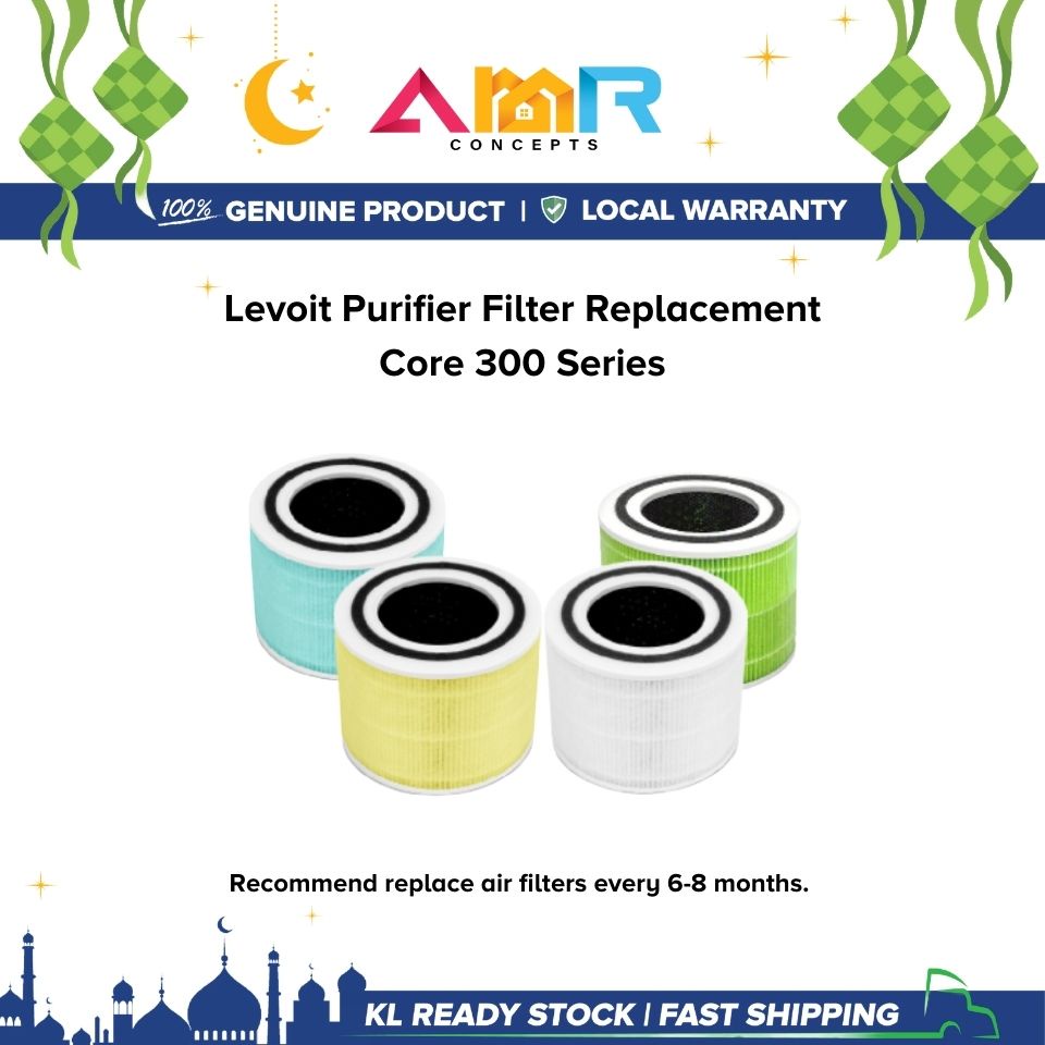Levoit Core 300/300S Core True HEPA 3-Stage Replacement Filter/Toxin ...
