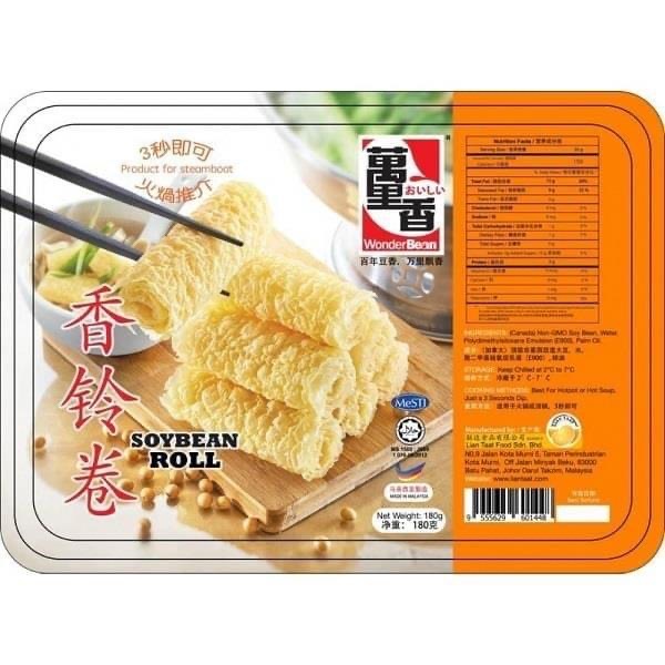 Wonderbean Soybean Roll 响铃卷 玲玲卷 香铃卷 万里香 火锅 3秒 火锅食材 火锅必备 180g Steamboat ...