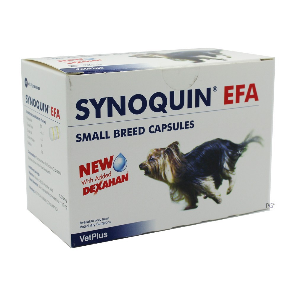 VetPlus Synoquin EFA Joint Supplement 30 Capsules for Small Breed Dogs ...
