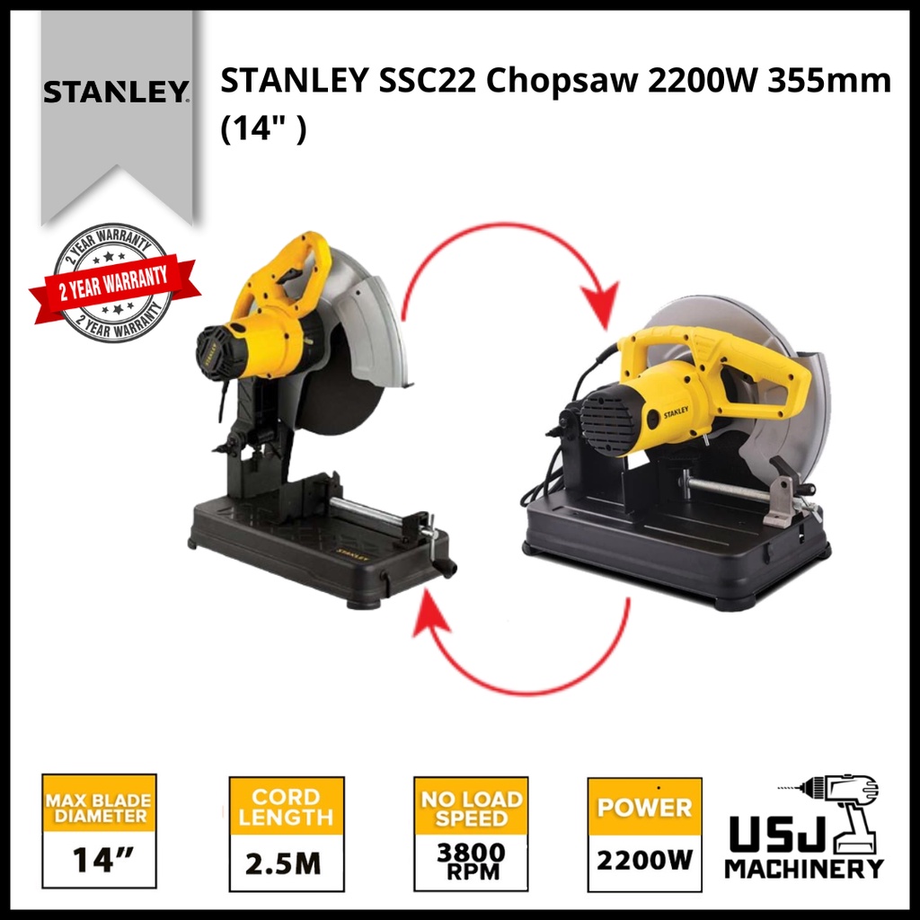 STANLEY SSC22 Chopsaw 2200W 355mm (14" ) | Shopee Malaysia