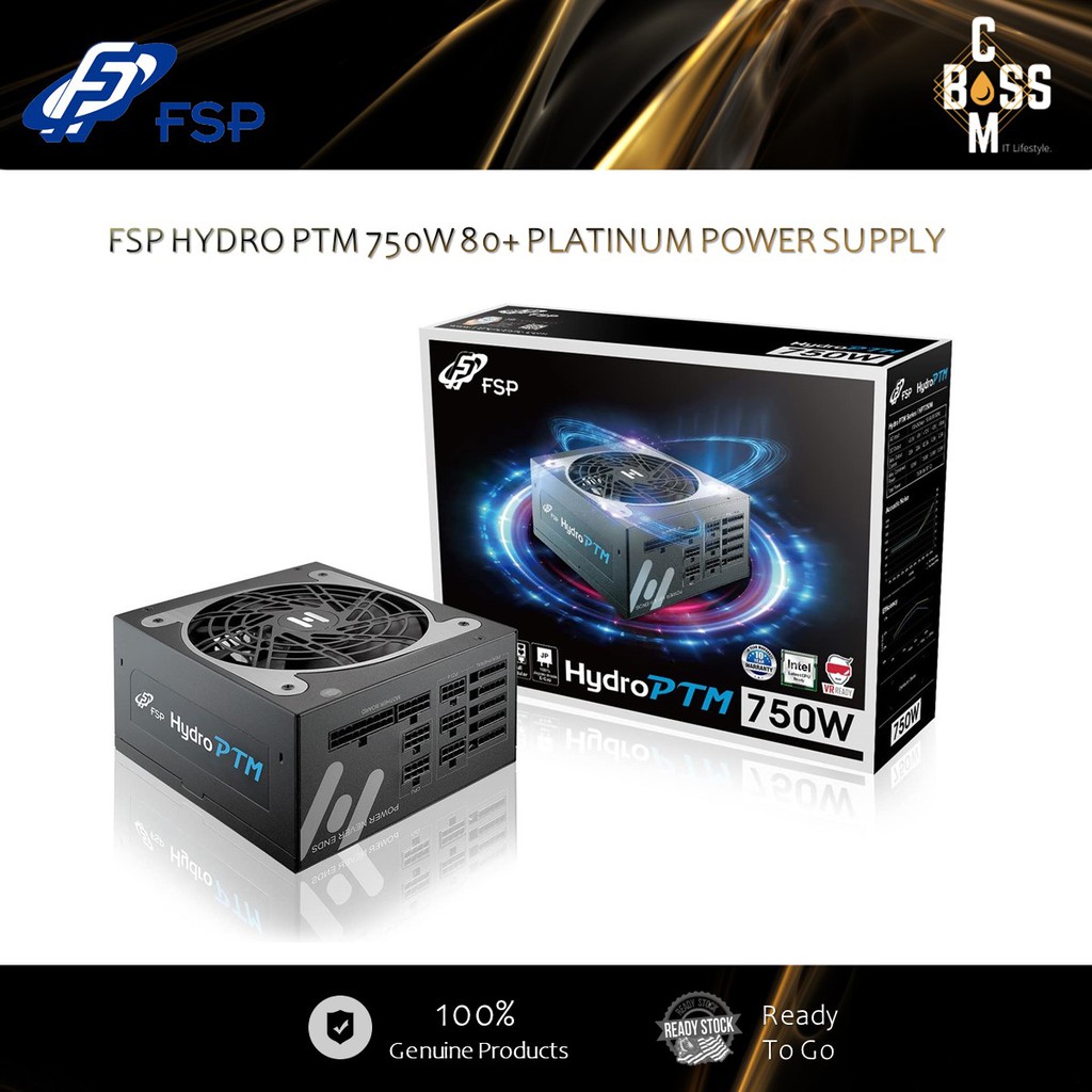 *ORIGINAL* FSP HYDRO PTM 750W 80+ PLATINUM POWER SUPPLY (FSP-HPT750M-N ...