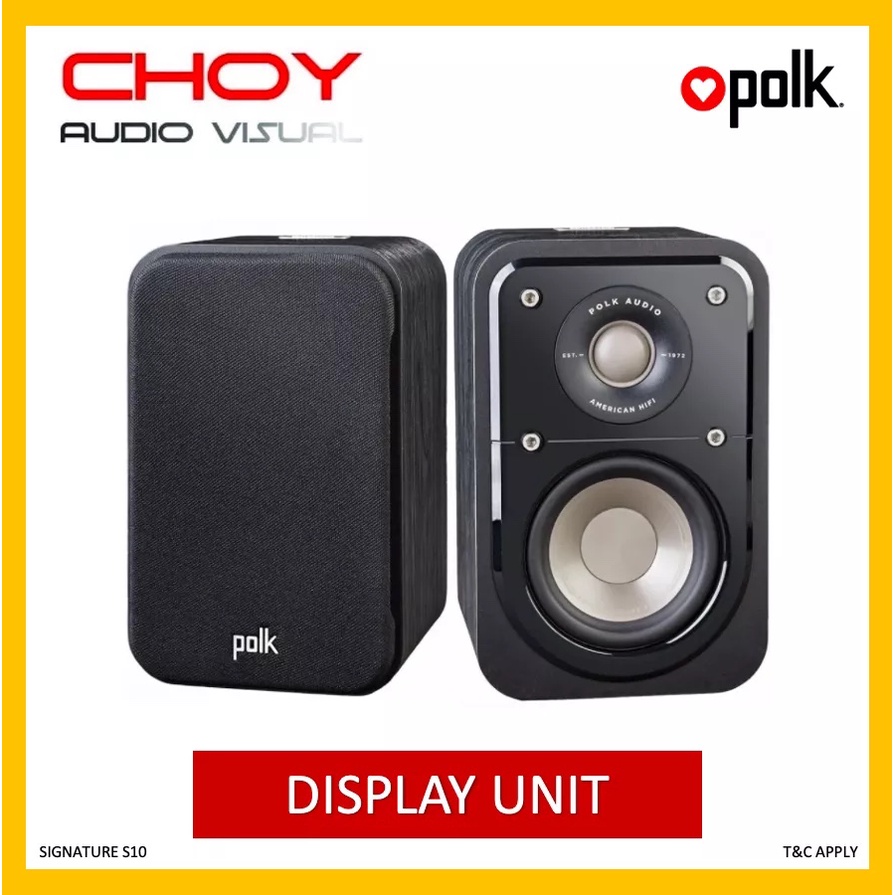 Polk Audio Signature S10 Bookshelf Speakers (Display Unit) | Shopee ...