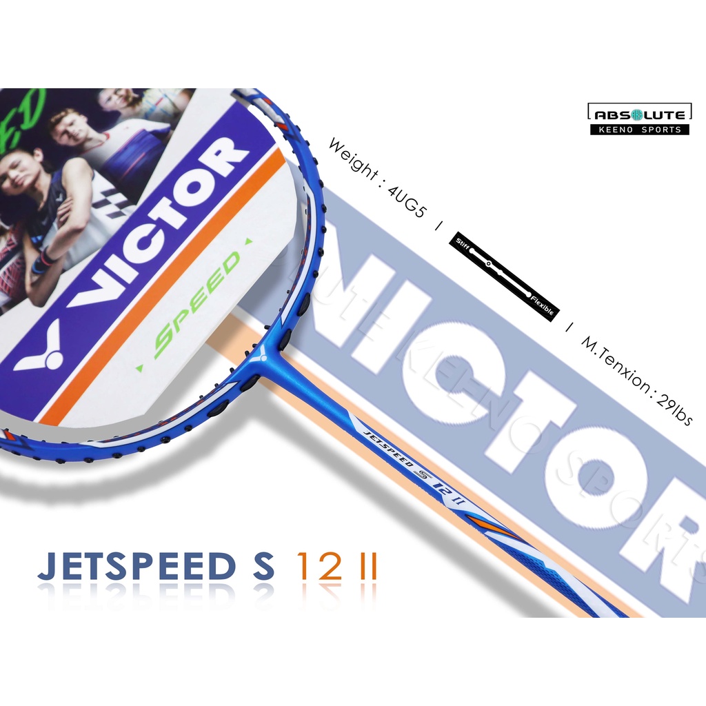 VICTOR Jetspeed S12 II Badminton Racket | Shopee Malaysia